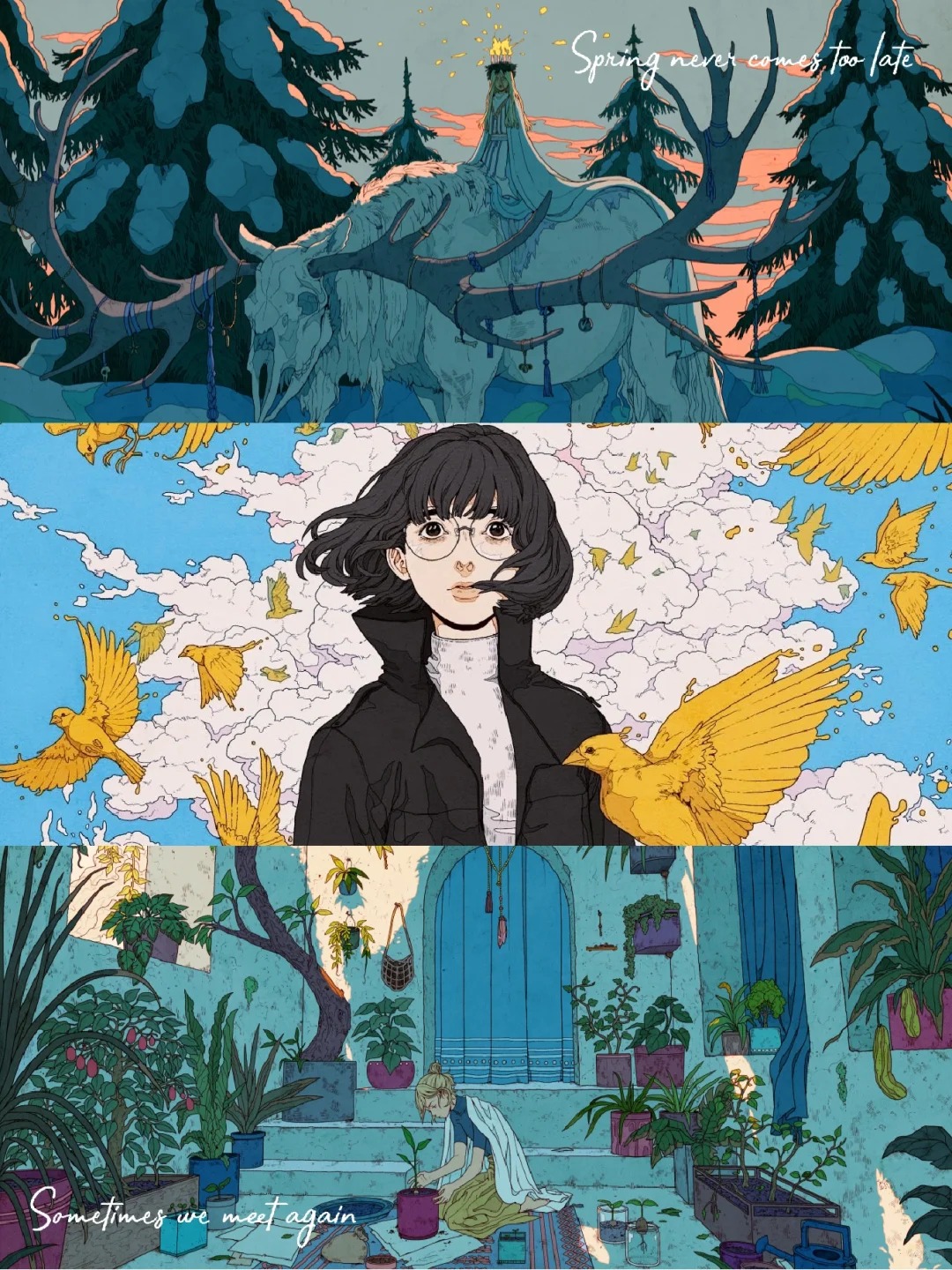 艺集网 (ARTUNS) | 发现 - Ionomycin的莫比斯风格插画|艺术与自然交响