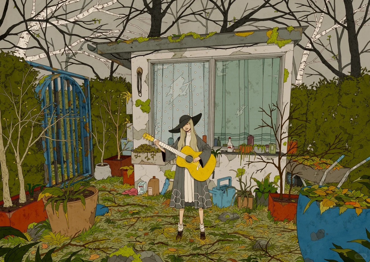 艺集网 (ARTUNS) | 发现 - Ionomycin的莫比斯风格插画|艺术与自然交响